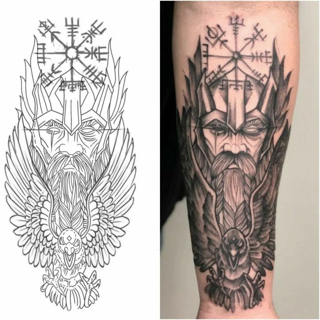 225+ Odin Tattoos Designs (2024) Inspired from Norse Mythology - TattoosBoyGirl