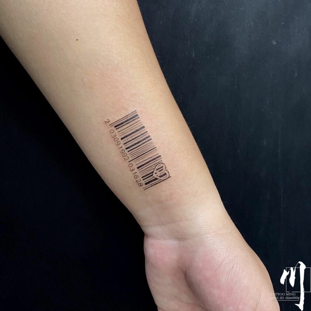 210+ Impressive Barcode Tattoo Designs (2024) - TattoosBoyGirl